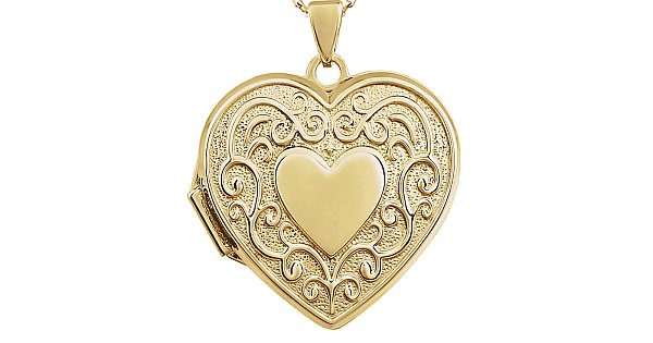 Medalion Vintage Inima aurie pentru poze - pan21957: unicitate și ...